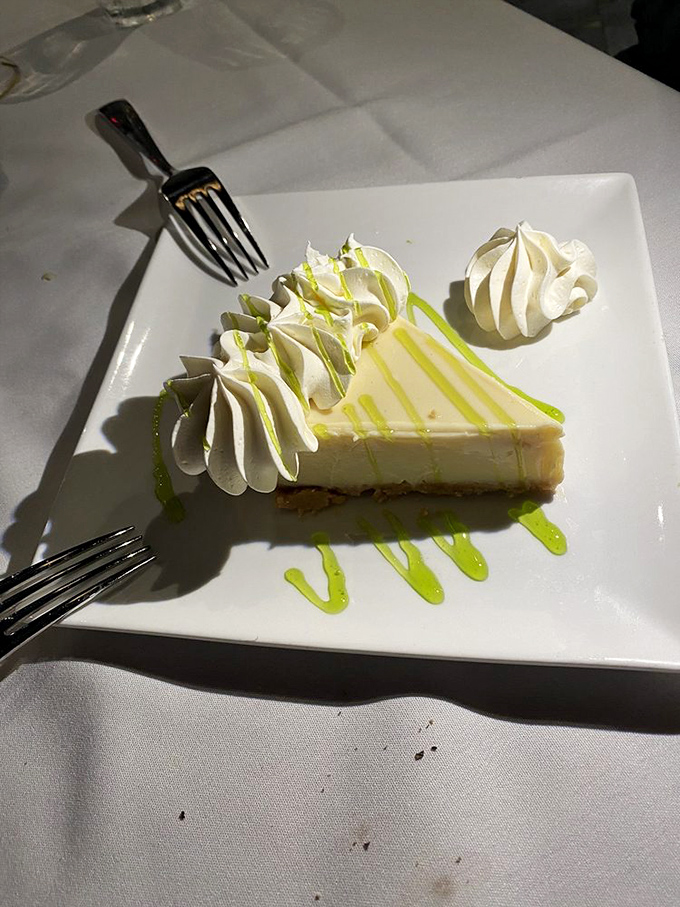 Key lime pie with that perfect balance of sweet and tart—the Florida equivalent of finding a winning lottery ticket in your pocket.
