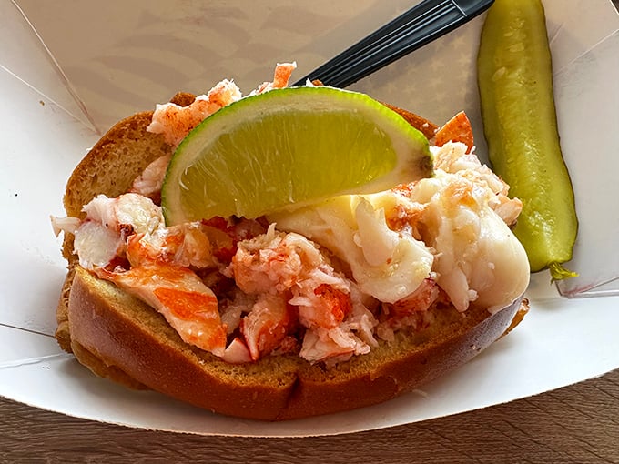 The star of the show, undressed for success. Fresh lobster meat with a hint of lime—proof that sometimes less is magnificently more.