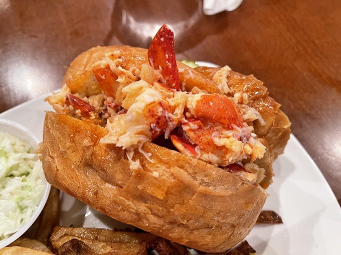 The lobster roll that makes Pittsburghers forget they're 500 miles from Maine – buttery, overflowing, and worth every napkin you'll need afterward.
