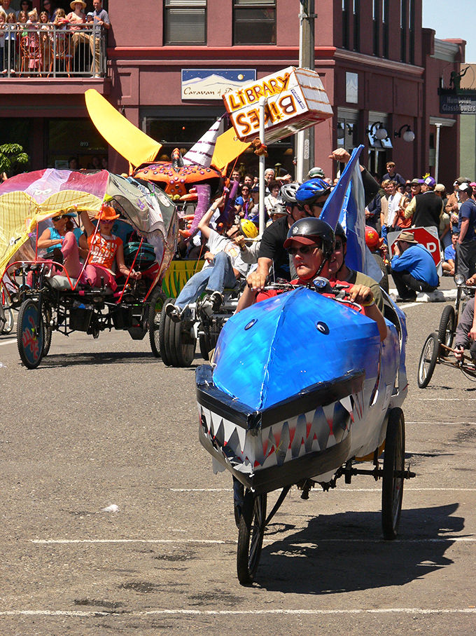 The Kinetic Grand Championship brings Arcata's creative spirit to life – part art show, part race, all joy. Engineering meets imagination on wheels.