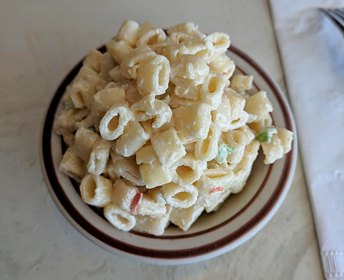 This isn't just macaroni salad – it's a picnic in a bowl, ready to transport you back to every great summer cookout you've ever attended.