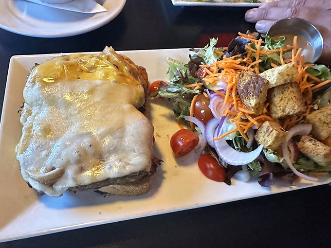 When your meatloaf comes with a fresh salad, you can pretend you're eating healthy while indulging completely.