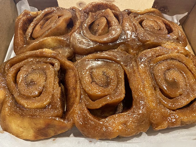 The regular sticky buns in their full glory—a testament to the power of simplicity. Butter, sugar, cinnamon: the holy trinity.