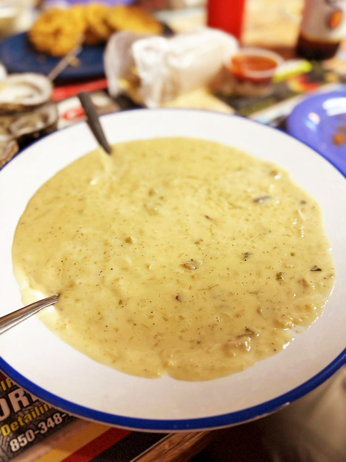She-crab soup so creamy and rich it should come with its own warning label: "May cause involuntary food moans and requests for second bowls."