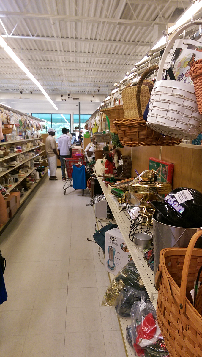 The diverse crowd says it all – thrifting transcends demographics. Everyone loves a bargain with a story attached.