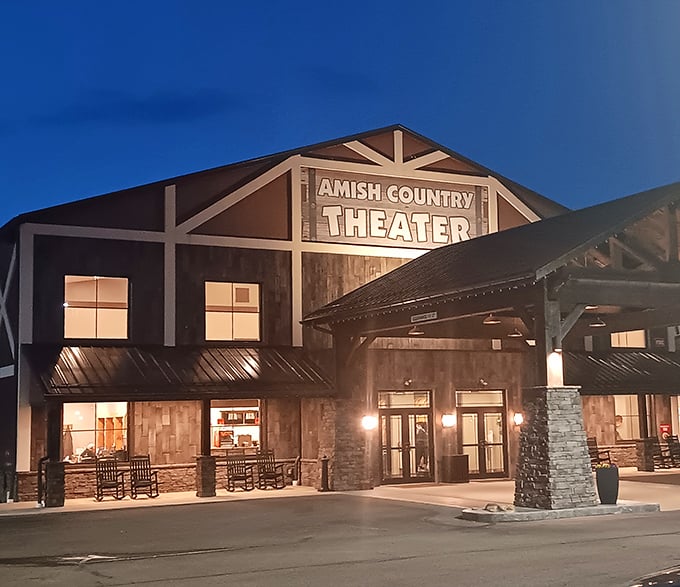 The Amish Country Theater proves that entertainment doesn't need special effects – just good stories and genuine laughter under rustic wooden beams.