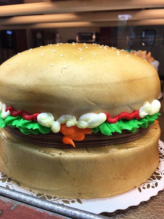 When cake disguises itself as a burger, it's not identity confusion – it's culinary genius that makes birthday parties legendary.