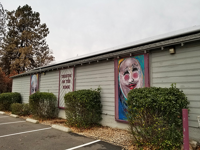 Local culture thrives at Theatre on the Ridge. Those colorful masks hint at performances that range from classics to cutting-edge.