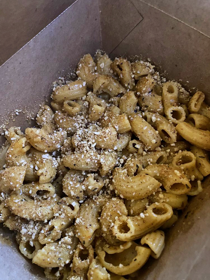 Proof that "vegan" and "indulgent" can exist in the same sentence. This garlic mac delivers creamy satisfaction that could convert even the most dedicated cheese enthusiast.
