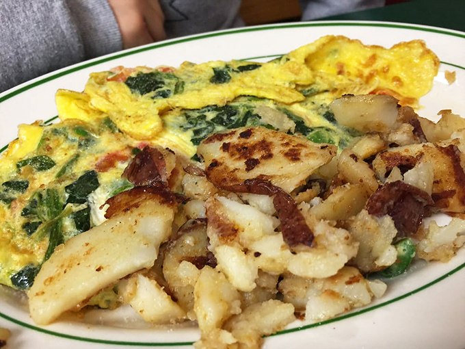 An omelet that proves vegetables can be more than just healthy—they can be the highlight of your morning symphony.