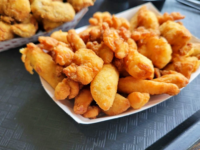 These golden-fried clams could make a New Englander homesick—crispy, tender, and begging for a squeeze of lemon and good conversation.