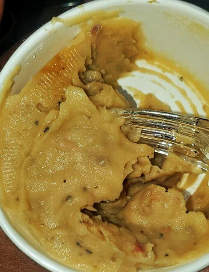 These mashed potatoes aren't just creamy – they're practically plotting to overthrow all other side dishes with their velvety richness.