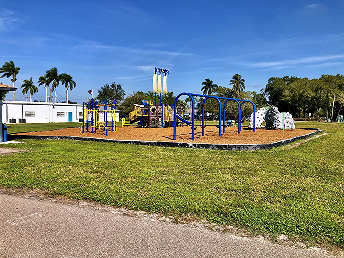Even the playground in Matlacha Community Park has nautical flair—because kids should learn early that everything's better by the water.