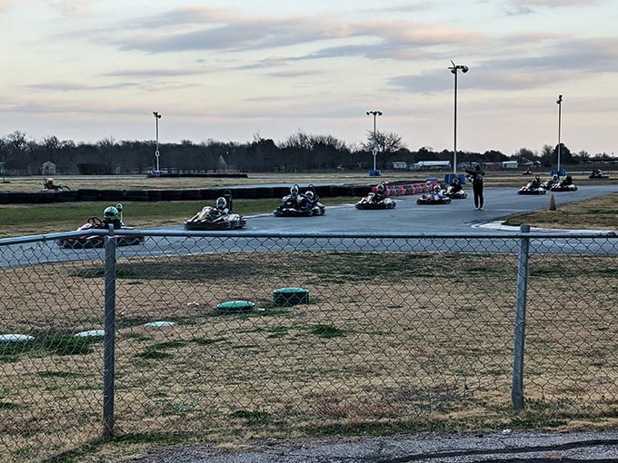 Race day at DKC looks like a miniature Grand Prix, minus the champagne showers but with all the competitive spirit.