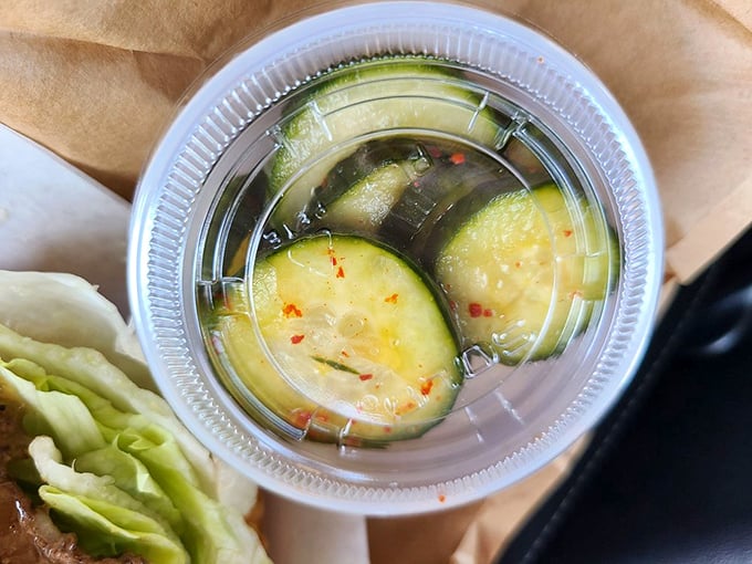 These pickled cucumbers aren't just a side—they're the refreshing counterpoint your taste buds didn't know they needed until now.