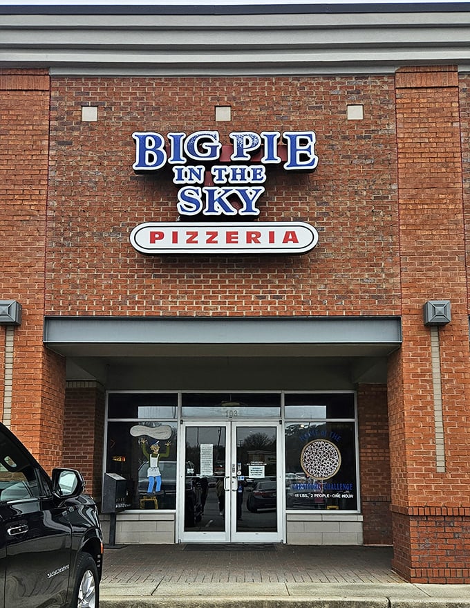 "Big Pie in the Sky" isn't just cute wordplay – it's a serious promise delivered from this brick-fronted pizza paradise.