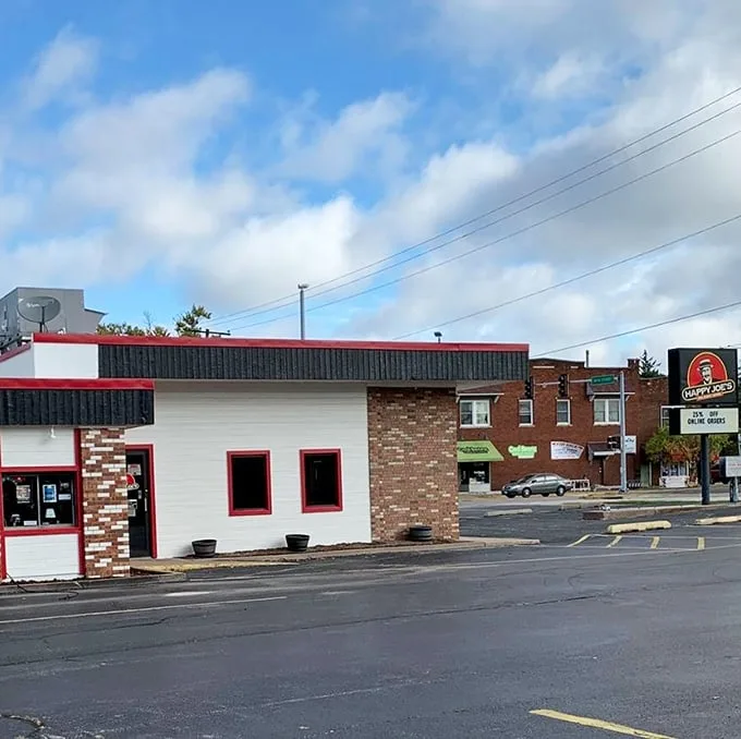Happy Joe's modest exterior belies the joy inside – where pizza and ice cream create the perfect happiness equation.