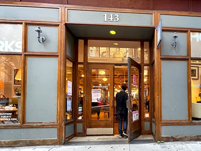 Housing Works' warm wooden entrance invites you into what feels like New York's best-kept secondhand secret.
