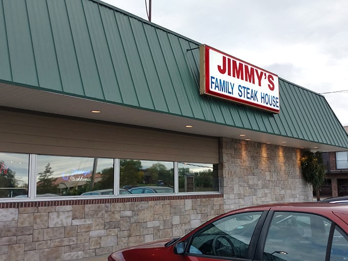 Jimmy's doesn't waste money on fancy architecture—they put it all on your plate in the form of perfectly cooked beef.