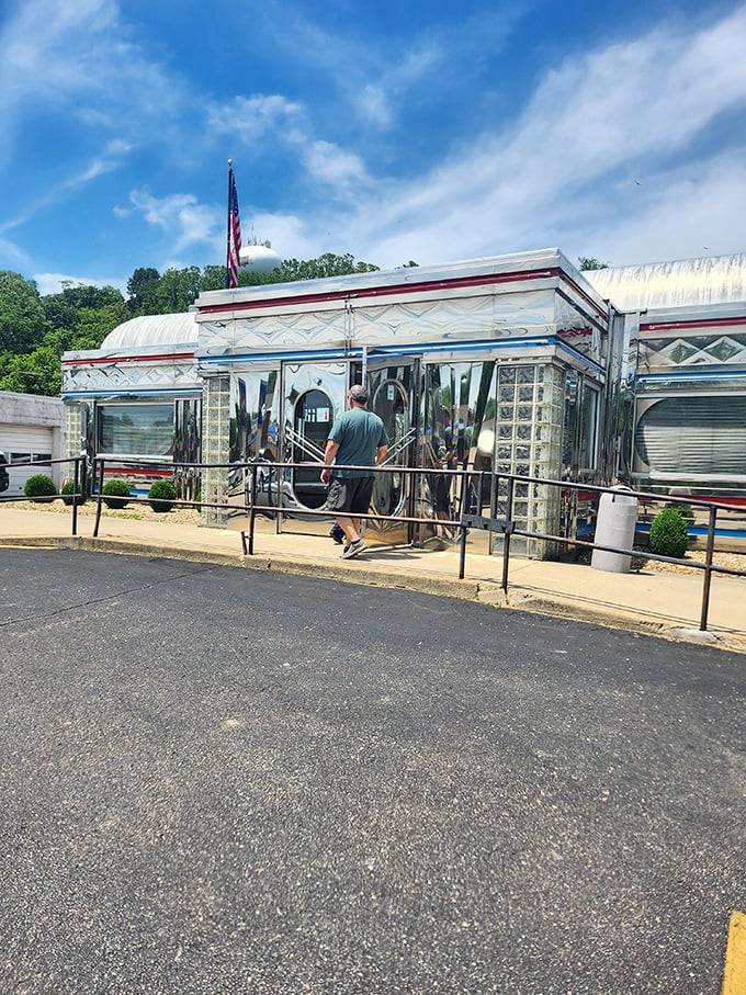 Maddy's chrome exterior gleams like a 1950s spaceship that landed with one mission: to serve incredible diner food.