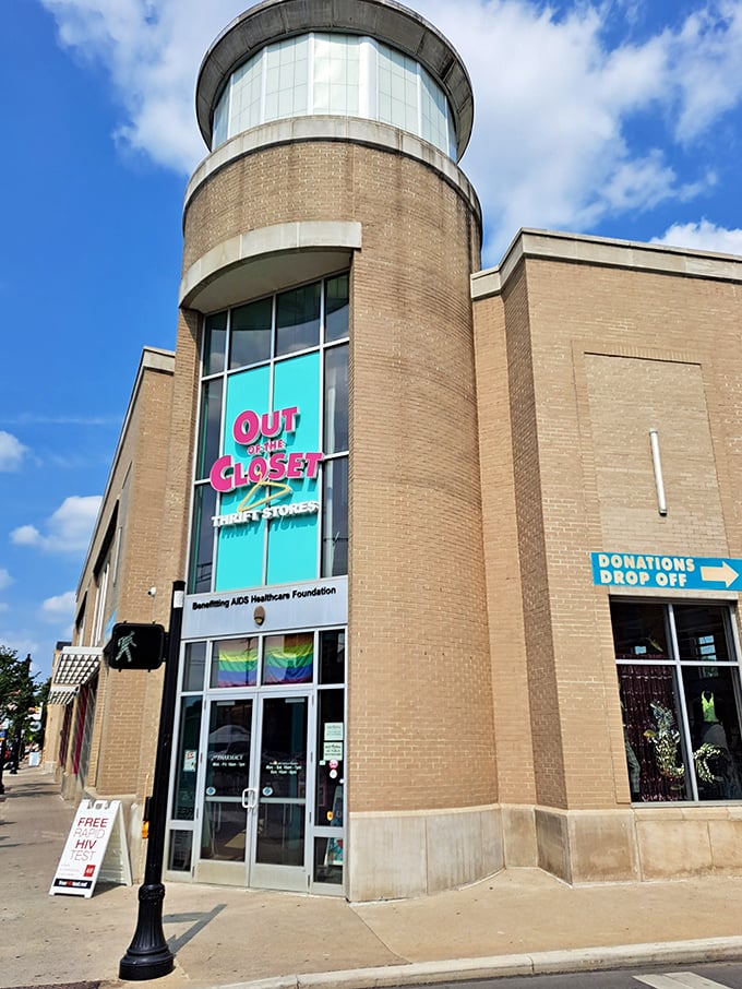 Out of the Closet's architectural flair makes it the Guggenheim of thrift stores – but with better prices.