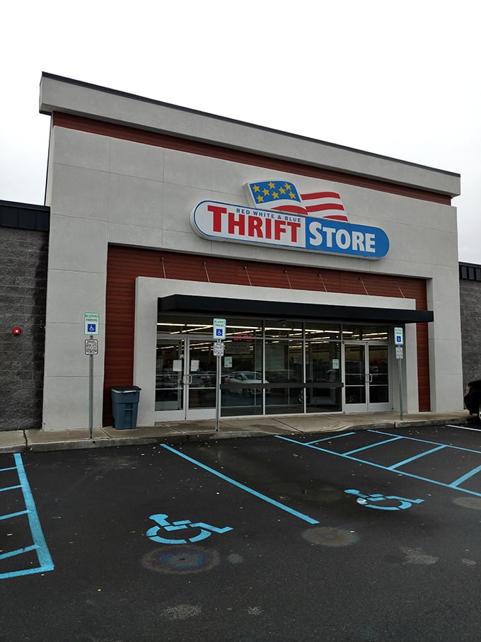 America's thrift store stands proud, ready to serve up savings with a side of patriotism. 