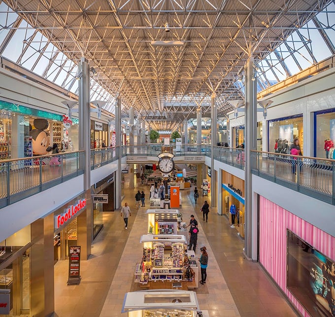 Indoor comfort meets outlet prices where climate control makes year-round bargain hunting absolutely perfect.
