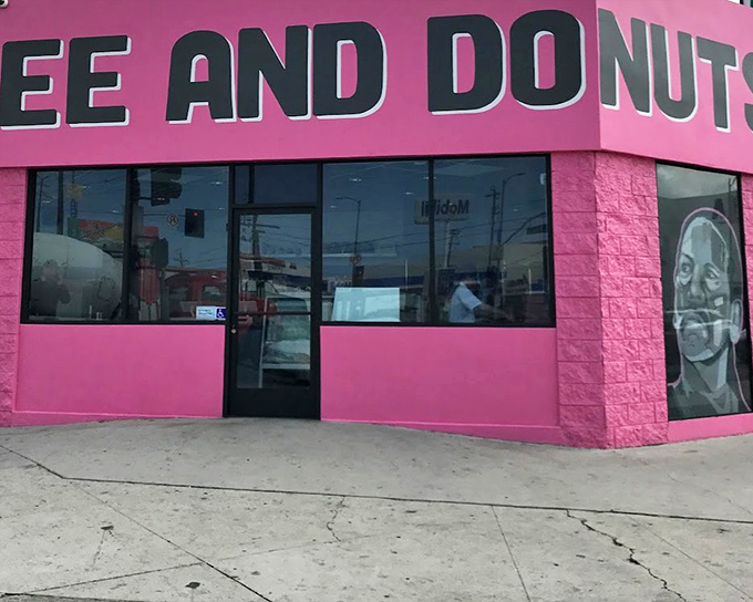 That pink building isn't just a building – it's a landmark of sweetness on the Hollywood landscape.
