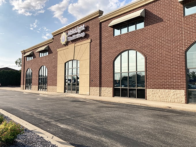 Those arched windows frame more than merchandise—they showcase a mission of dignity and purpose.