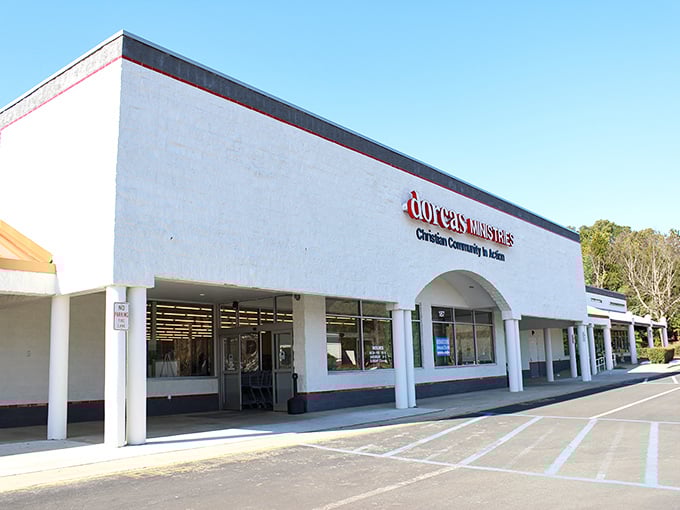 Clean lines and bright signage welcome shoppers to this community-focused thrift destination. Treasures with purpose!