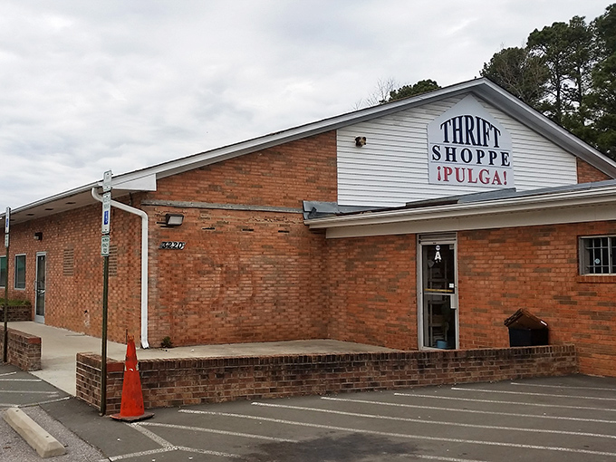 This brick building might look ordinary, but inside it's extraordinary—a thrifter's paradise with purpose.
