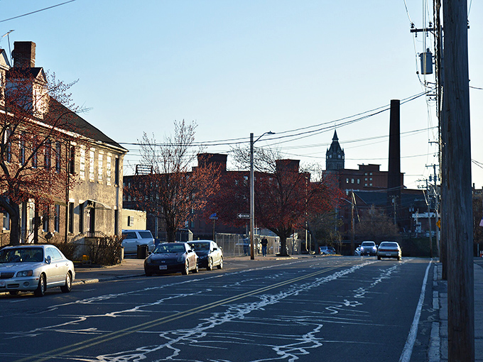 Holyoke's waterfall creates a peaceful oasis amid historic architecture. Nature and industry performing their centuries-old dance without missing a beat.