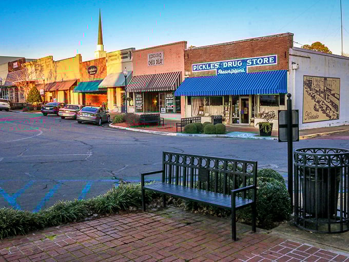 The church steeple rises above Kosciusko's affordable downtown, where living on Social Security isn't just possible—it's downright comfortable.