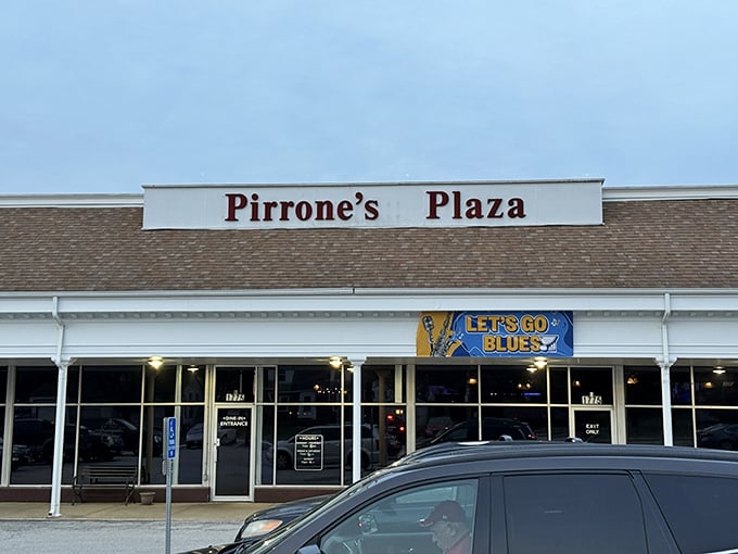 The unassuming storefront hides generations of pizza perfection – Missouri's version of finding a diamond in the rough.