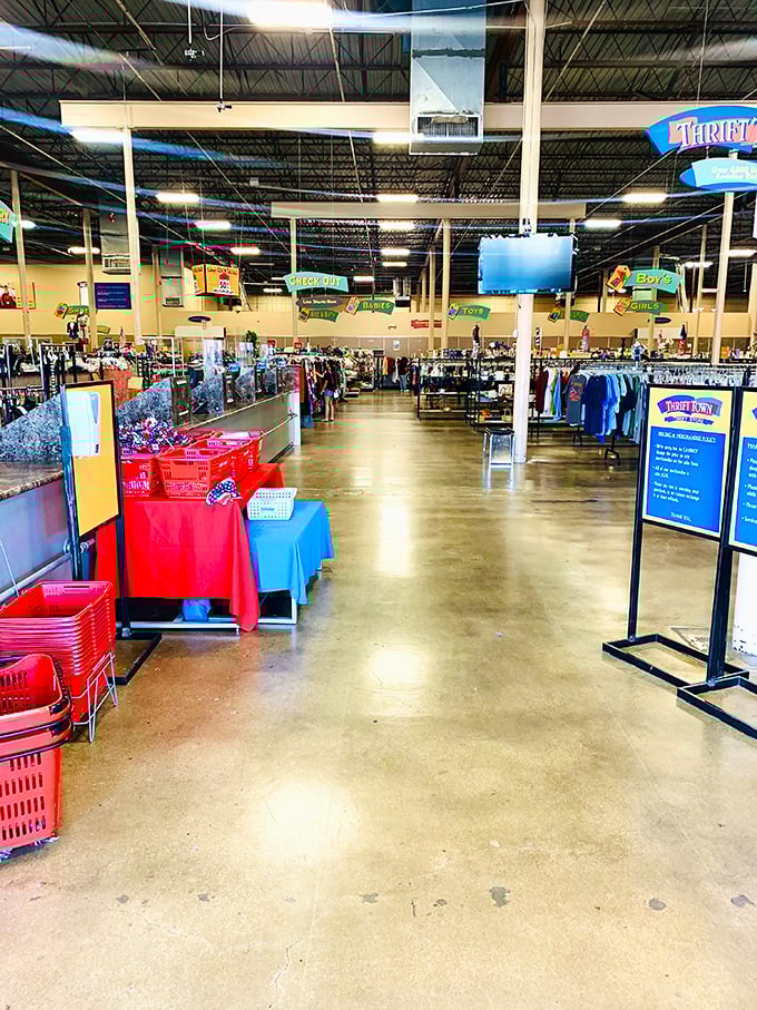 Clean, organized, and vast – Thrift Town's layout makes treasure hunting feel less like work and more like play.