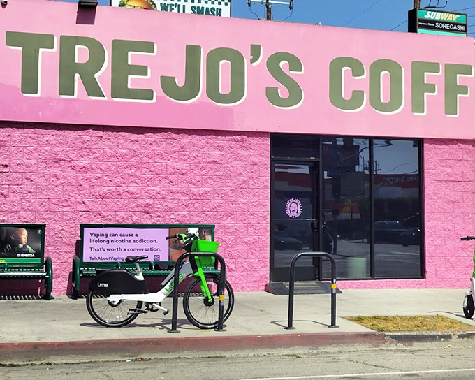 Trejo's bold pink exterior matches the audacious flavors inside. Subtlety is overrated when donuts are this good.