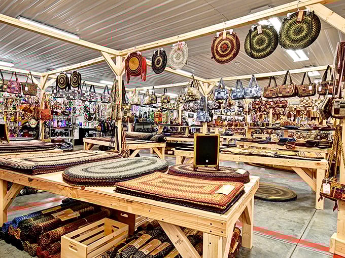 Handcrafted rugs in every color imaginable—Walnut Creek's Amish artisans transform simple materials into heirloom-quality treasures.