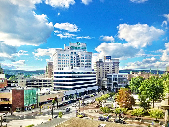 The streets of Wilkes-Barre climb gently into the surrounding hills – creating postcard views at almost every intersection.