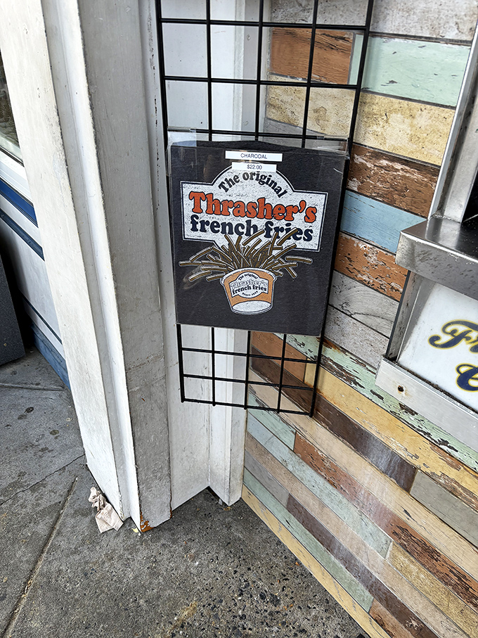 Like finding a vintage concert poster, this weathered sign tells a story of culinary consistency that's increasingly rare in our fickle food landscape.