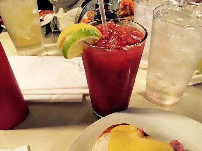 A Bloody Mary garnished with both lemon and lime—because sometimes life calls for both kinds of citrus. The perfect brunch companion for stories that need telling.