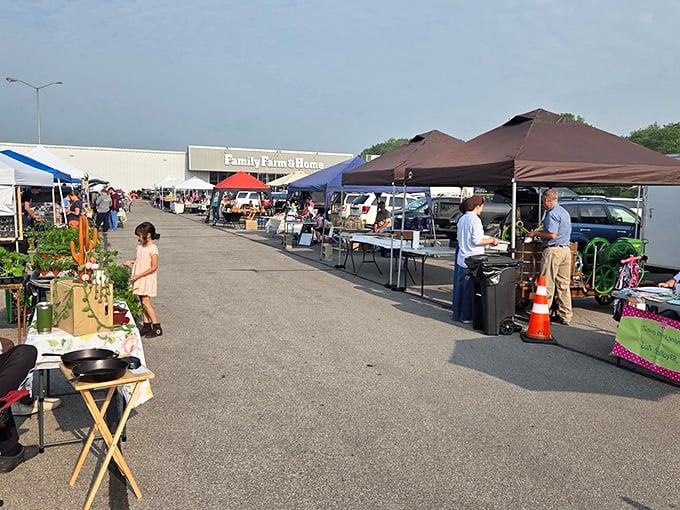 The farmers market – where conversations about heirloom tomatoes and last night's basketball game flow as freely as the locally-produced honey.