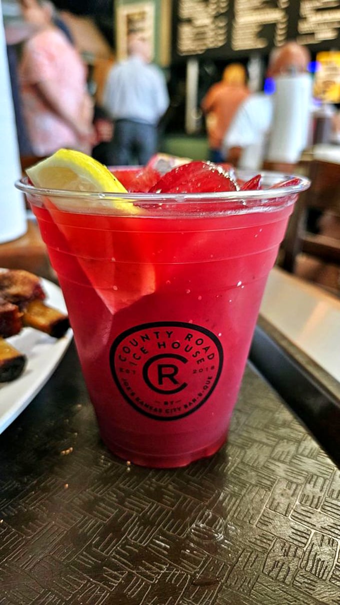 A bramble berry spiked lemonade that offers sweet salvation from the spice – like a refreshing summer thunderstorm after a heat wave.