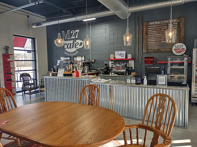 The M27 Cafe proves that even bargain hunters need fuel—a brilliant pit stop for when shopping stamina starts to wane.