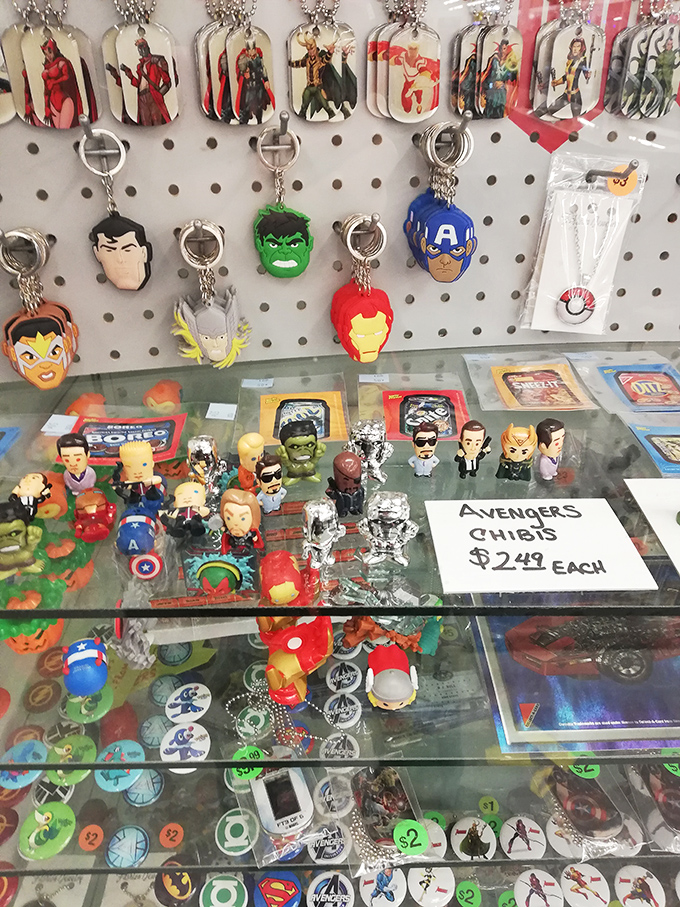 Superhero headquarters! Marvel fans can deck out their keychains, desks, and collections with miniature versions of their favorite characters. Hulk approves this message.