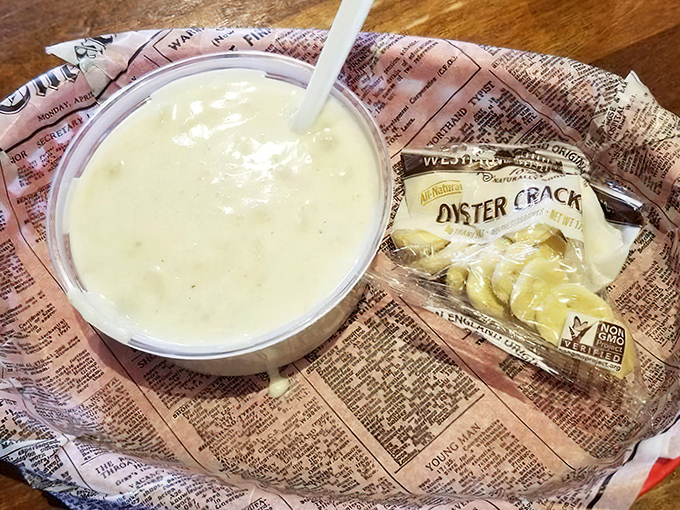 Creamy clam chowder with a side of oyster crackers—ocean comfort in a cup that would make New England jealous of Colorado.