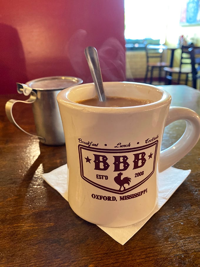 The official chalice of morning motivation, emblazoned with the BBB logo. Coffee this good deserves its own commemorative mug.
