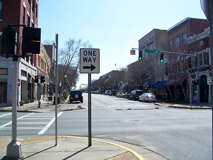 One-way streets make navigating downtown a breeze. When your biggest traffic concern is yielding to pedestrians, you know you've found small-town paradise.