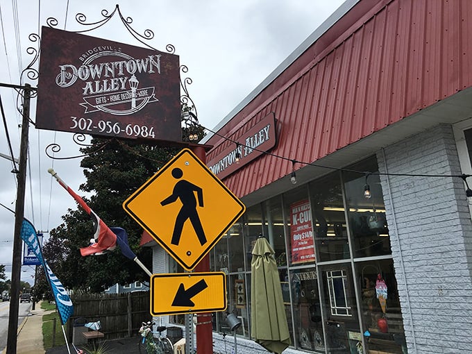 Downtown Alley captures that perfect small-town retail vibe where shopping feels personal and unhurried, far from the frantic pace of mall escalators and outlet crowds.