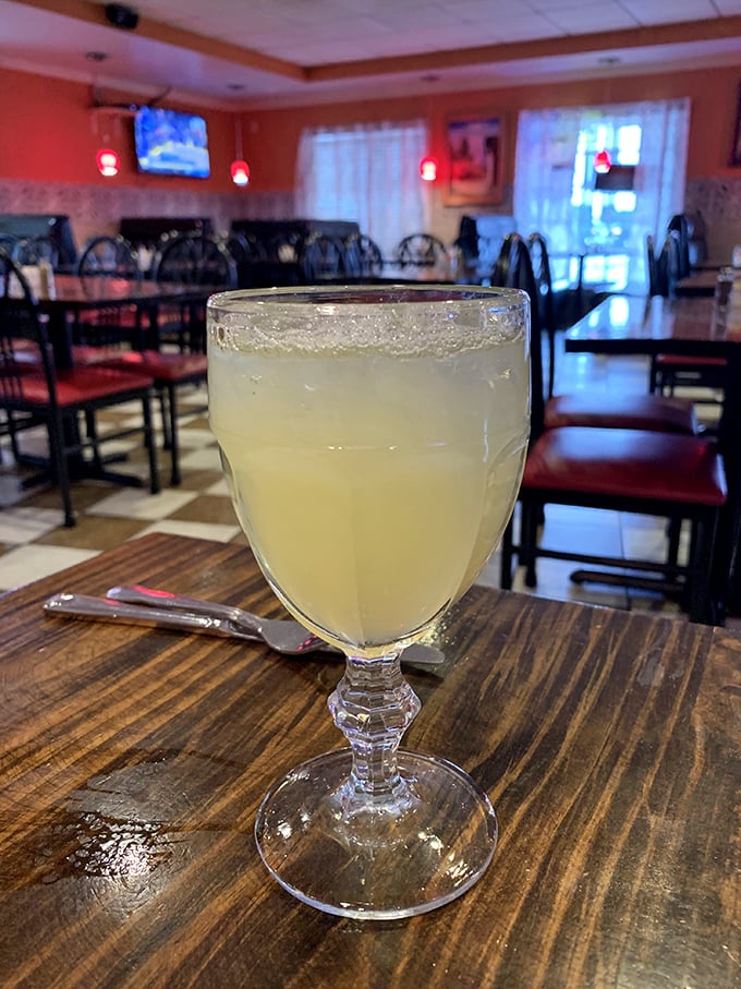 A margarita so pristine it deserves its own spotlight – tart, sweet, and strong enough to make you text your ex (but please don't).