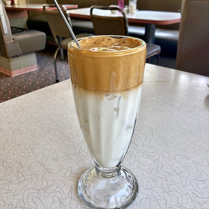 The Greek frappe stands tall and proud – half dessert, half caffeine delivery system, all delicious. Coffee with ambition.